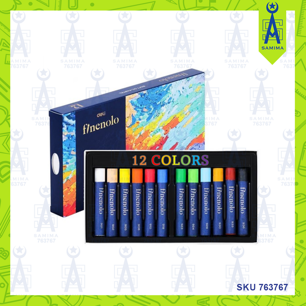 DELI C212-12 FINENOLO SOFT OIL PASTEL 12'S / BOX – Samima