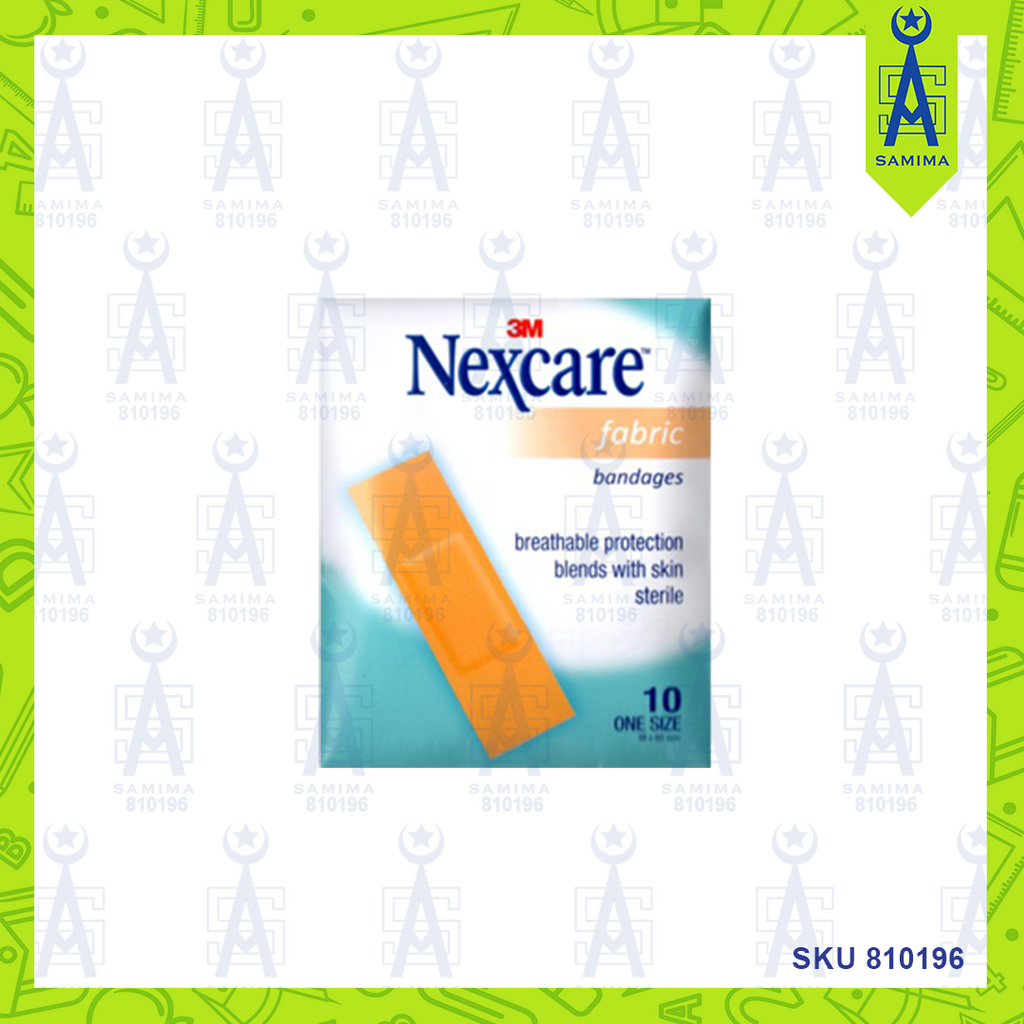 3M NEXCARE FABRIC BANDAGES 10 SACHETS – Samima