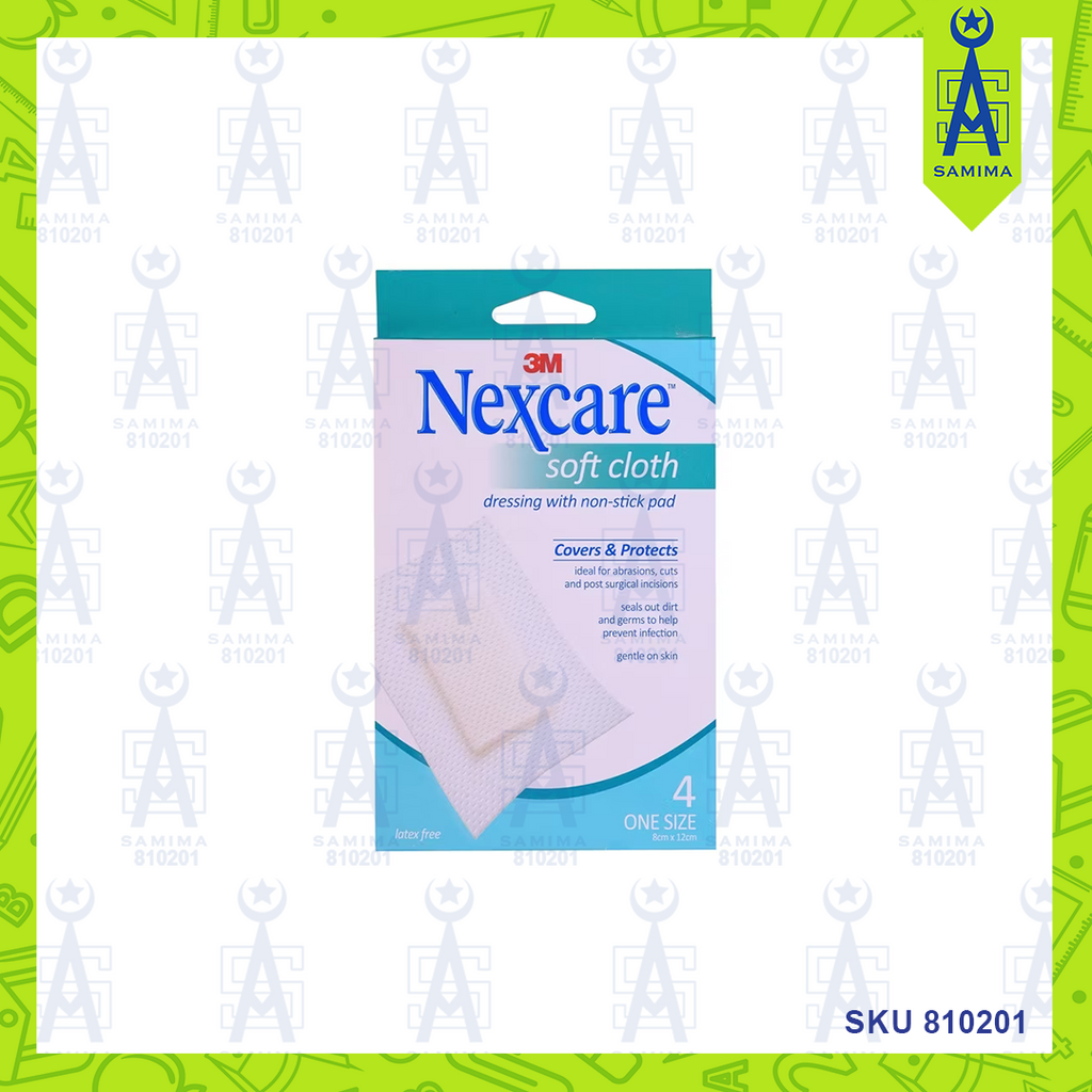 3M NEXCARESOFT CLOTH DRESSING W/ NON STICK PAD – Samima