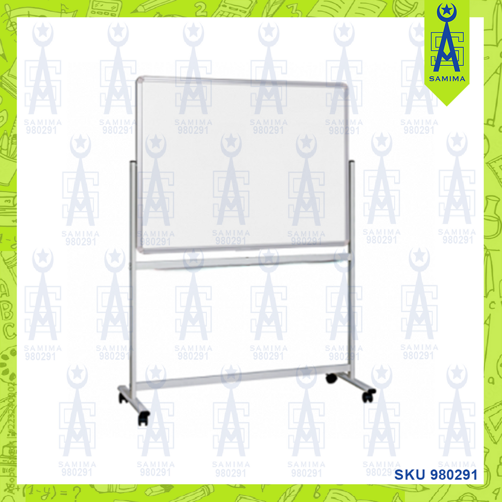 WB DOUBLE SIDE WHITEBOARD W/ STAND DMS35 3 X 5' – Samima