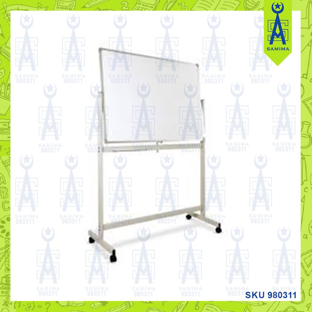 WB DOUBLE SIDE WHITEBOARD W/ STAND DMS45 4 X 5' – Samima