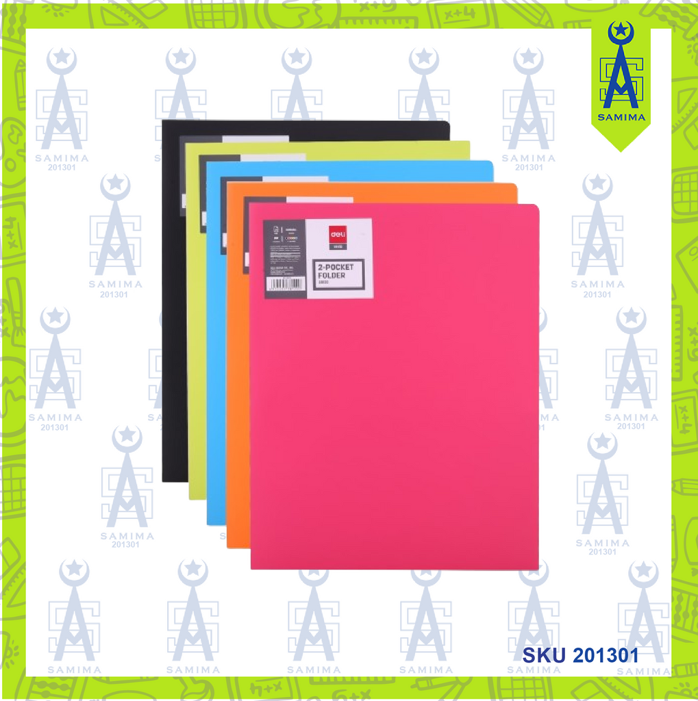 DELI 38120 TWIN (POCKET) FLAP FILE FOLDER A4 – Samima