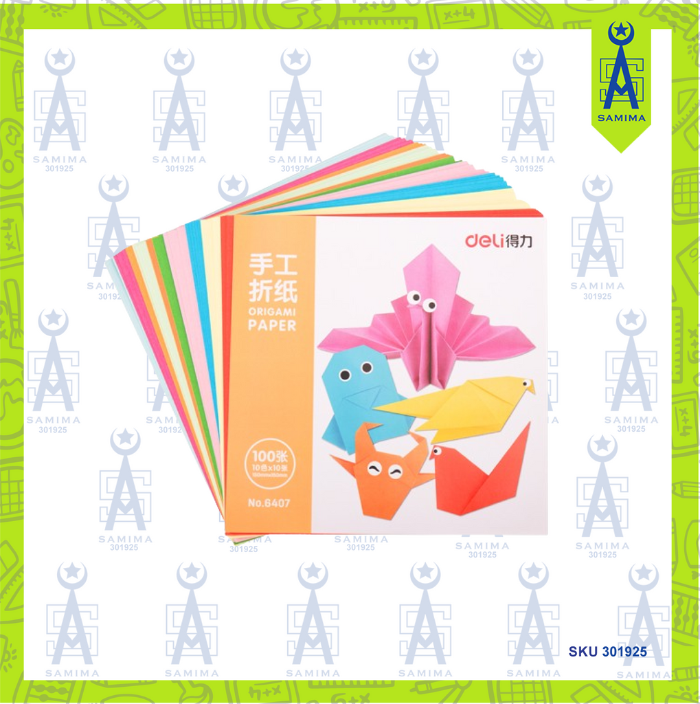 DELI 6407 GENIUS ORIGAMI PAPER 100'S – Samima