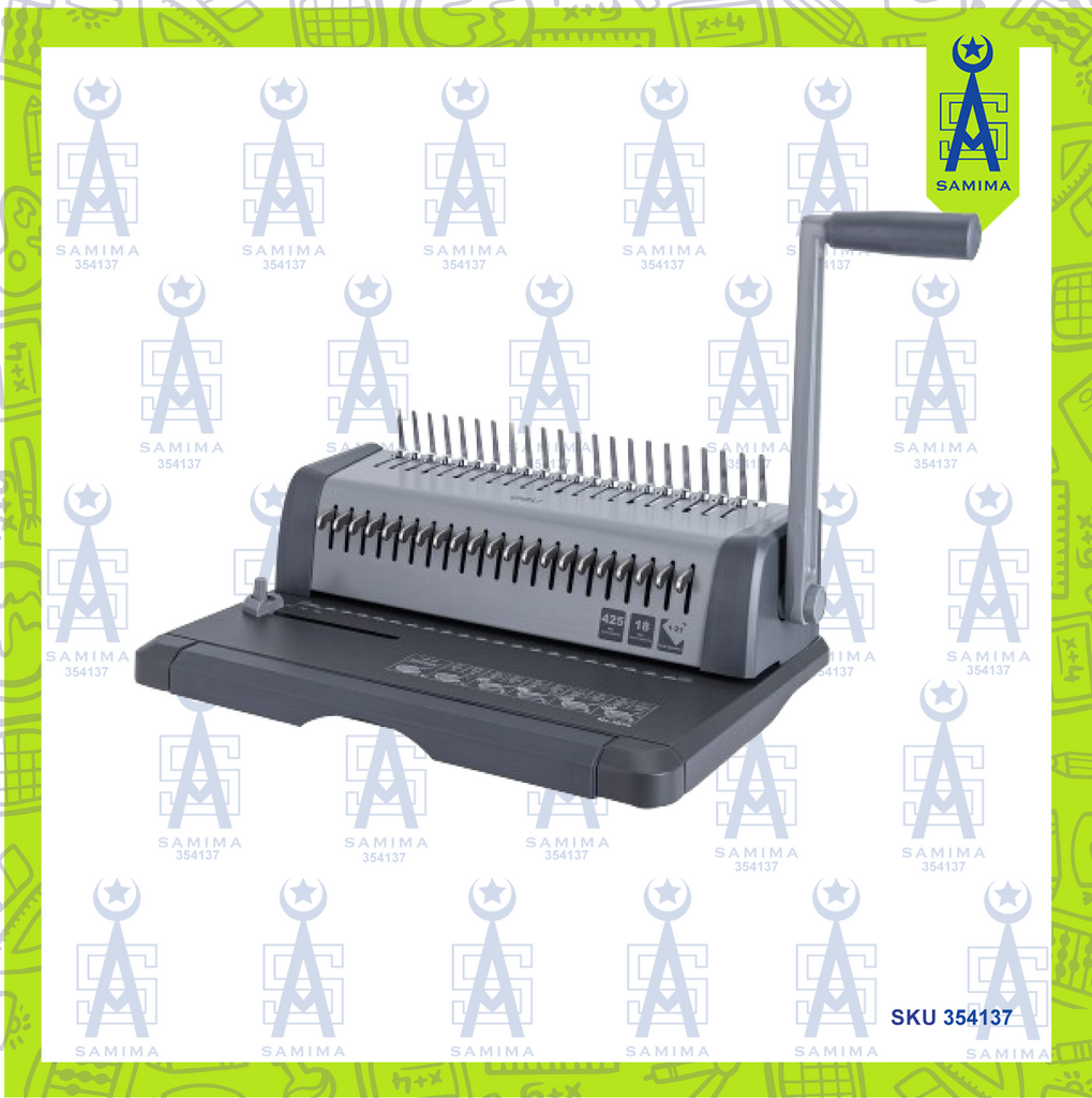 DELI 3873 COMB BINDING MACHINE CAP 18 SHEETS – Samima
