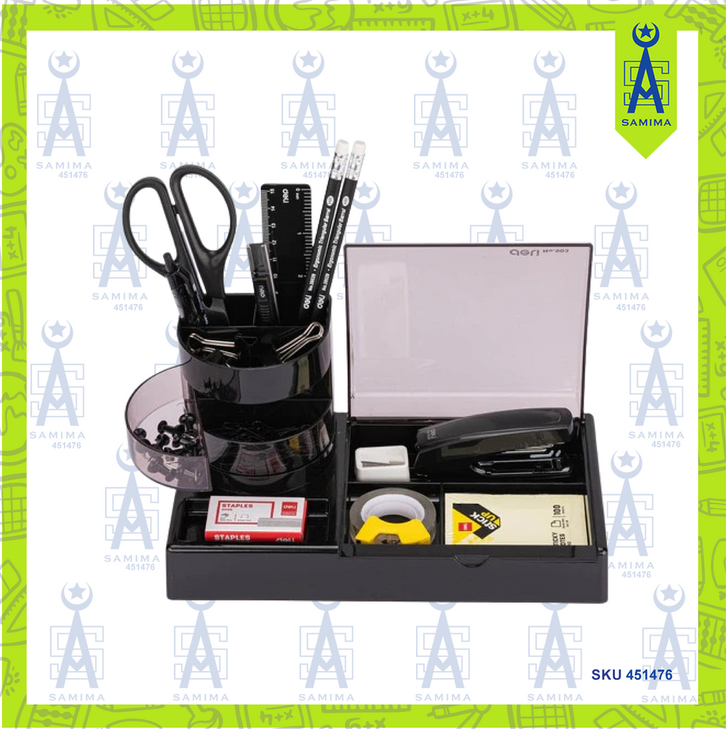 DELI 38254 TABLE STATIONERY 16 PCS SET – Samima