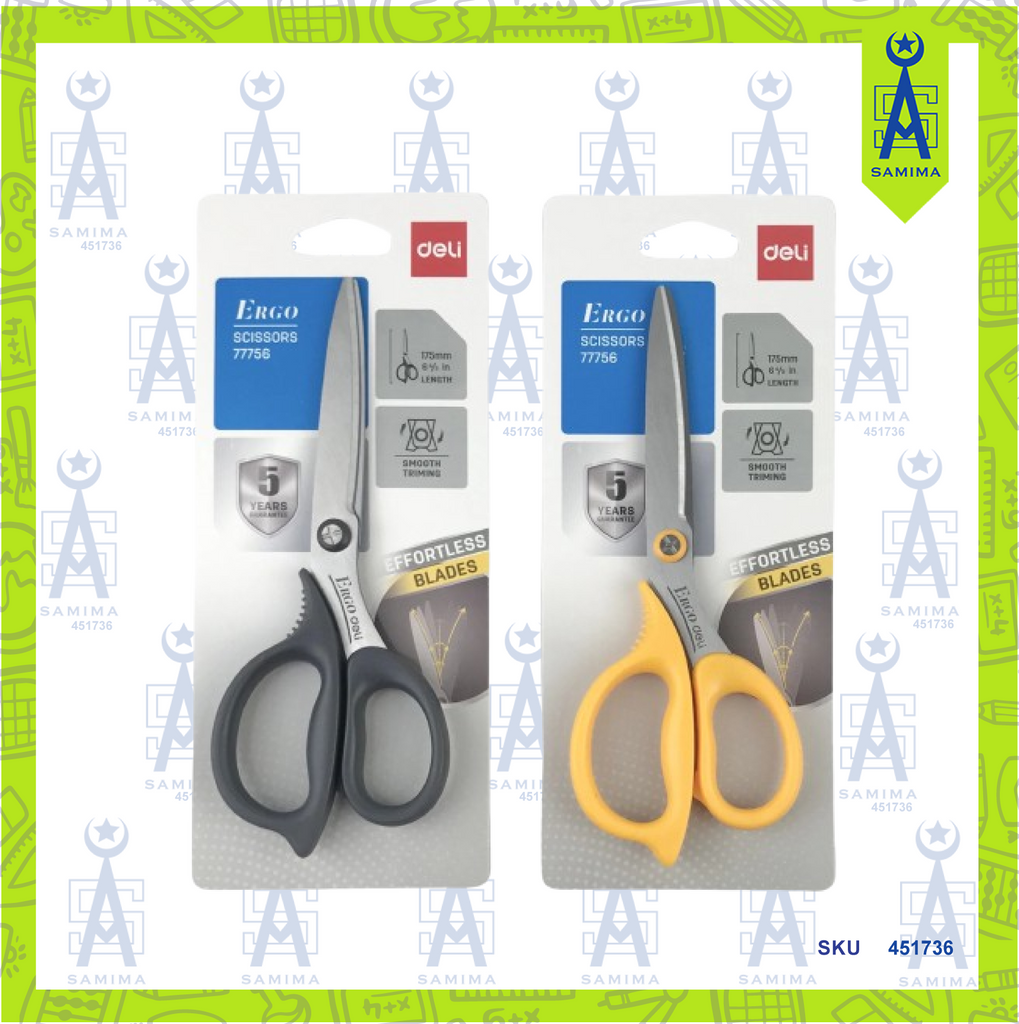 DELI 77756 ERGO SCISSORS 175MM – Samima
