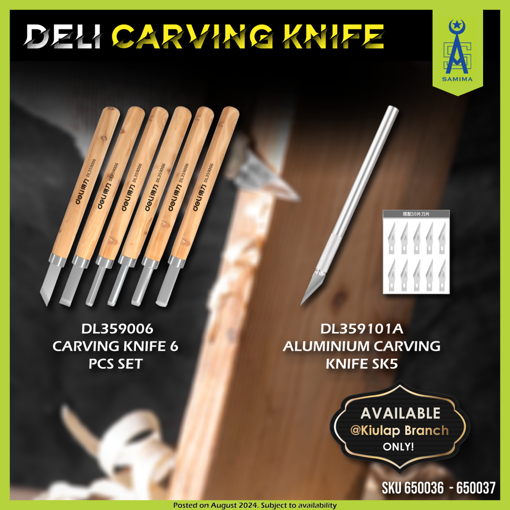 DELI DL359101A ALUMINIUM CARVING KNIFE SK5 – Samima