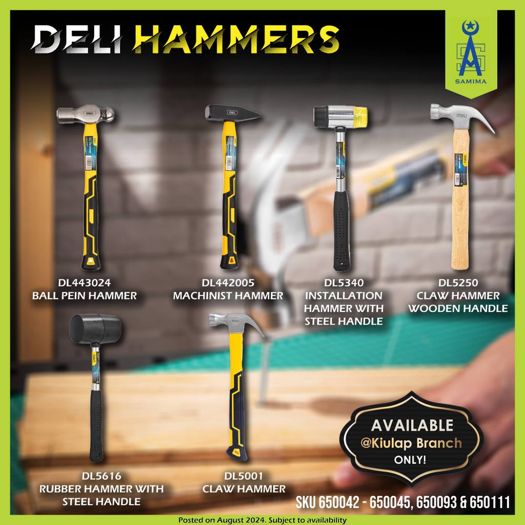 DELI DL5340 INSTALLATION HAMMER WITH STEEL HANDLE – Samima