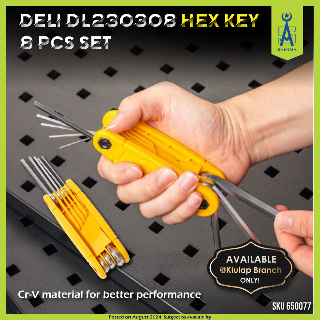 DELI DL230308 HEX KEY 8 PCS SET – Samima