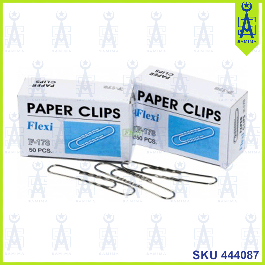 FLEXI PAPER CLIPS F-178 50 PCS – Samima