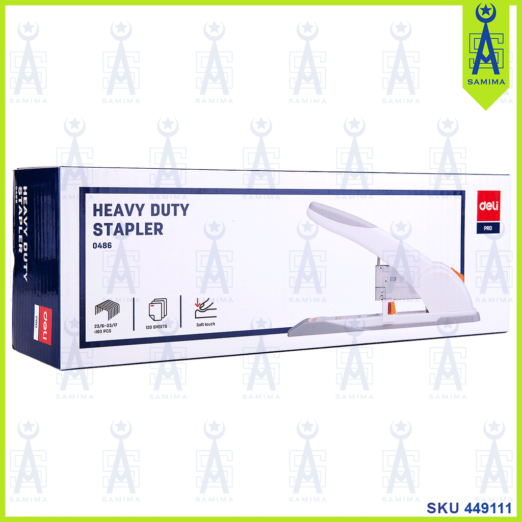 DELI E0486 HEAVY DUTY STAPLER 120 SHEETS – Samima