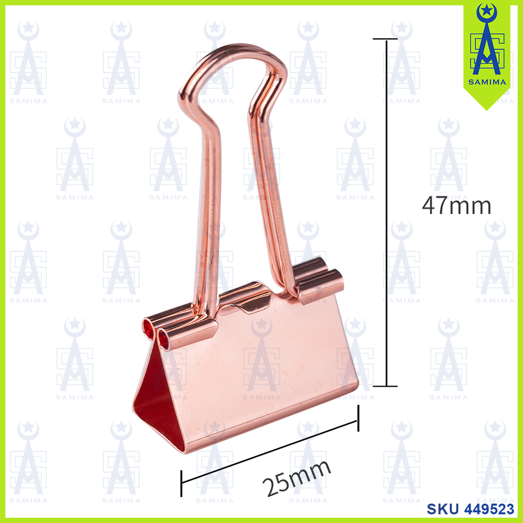 DELI 78201 GOLDEN BINDER CLIP 25MM #4 – Samima