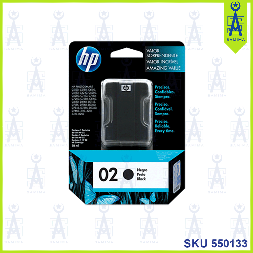 HP 02 BLACK INK CARTRIDGE – Samima