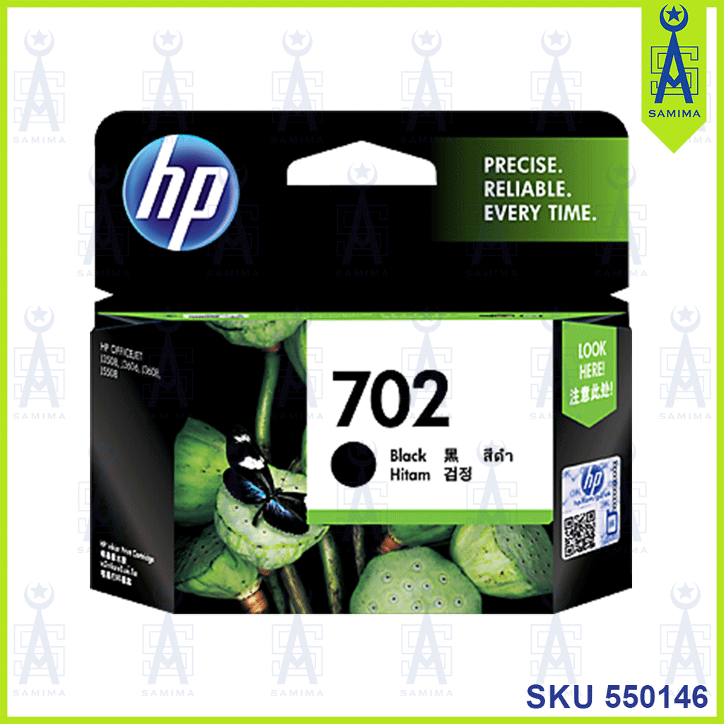 HP 702 CARTRIDGE BLACK – Samima