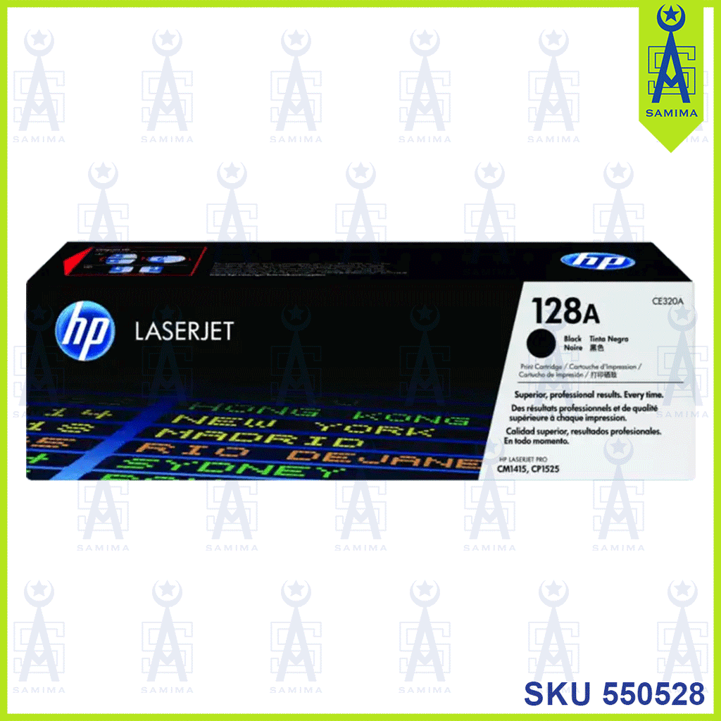 HP 128A TONER CARTRIDGE BLACK CE320A – Samima