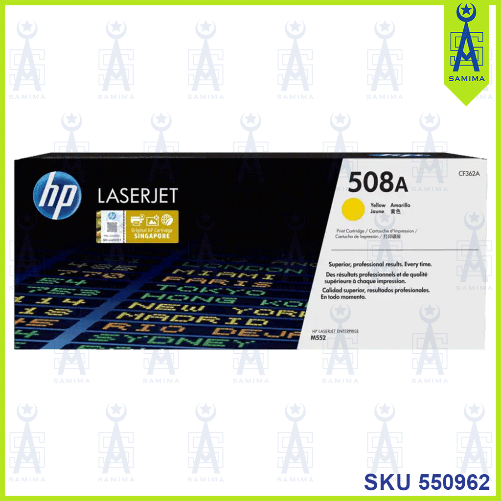 HP 508A YELLOW CARTRIDGE TONER CF362A – Samima