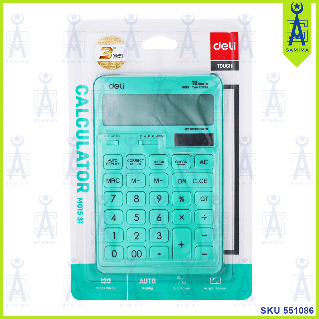 DELI EM01531 TOUCH CALCULATOR 12 DIGIT – Samima