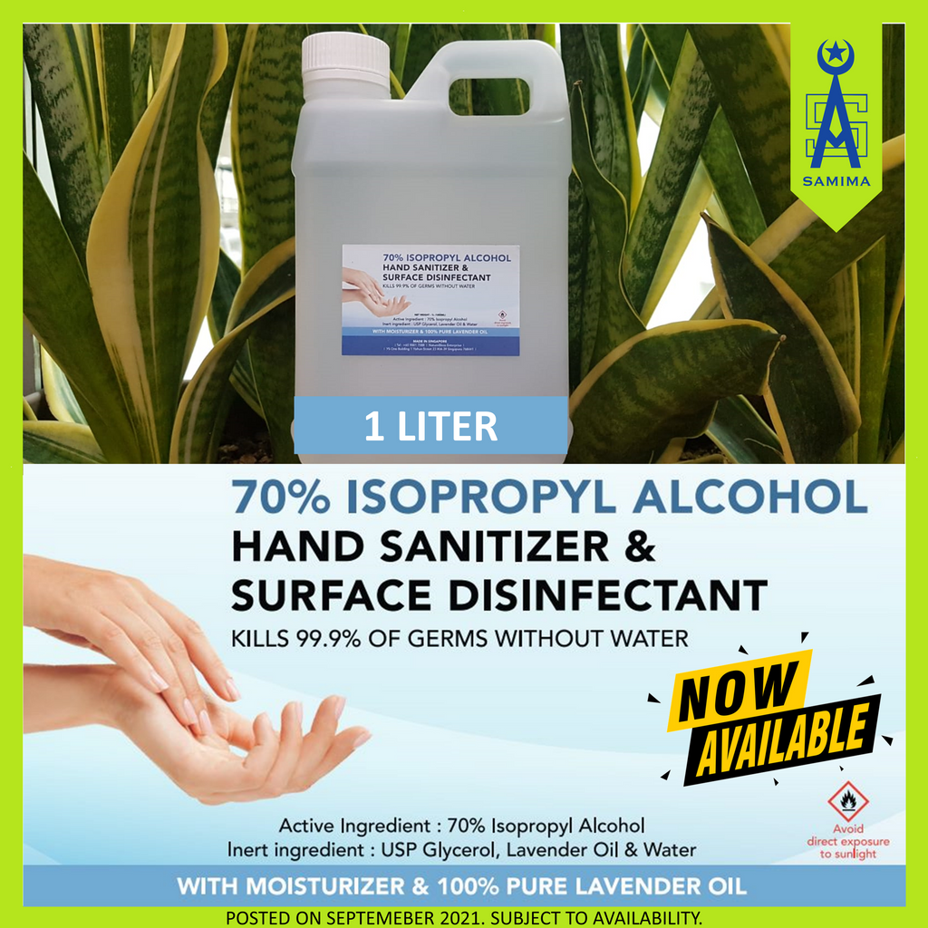 70% Isopropyl Alcohol Hand Sanitizer & Surface Disinfectant – Samima